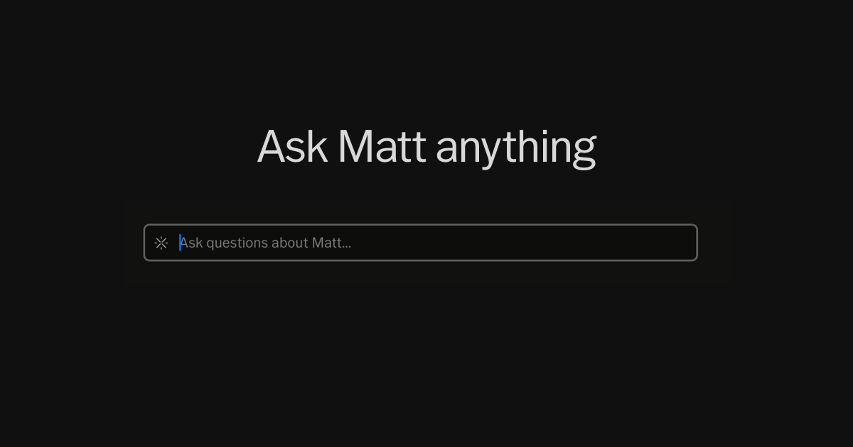Ask Matt | Matt Legrand